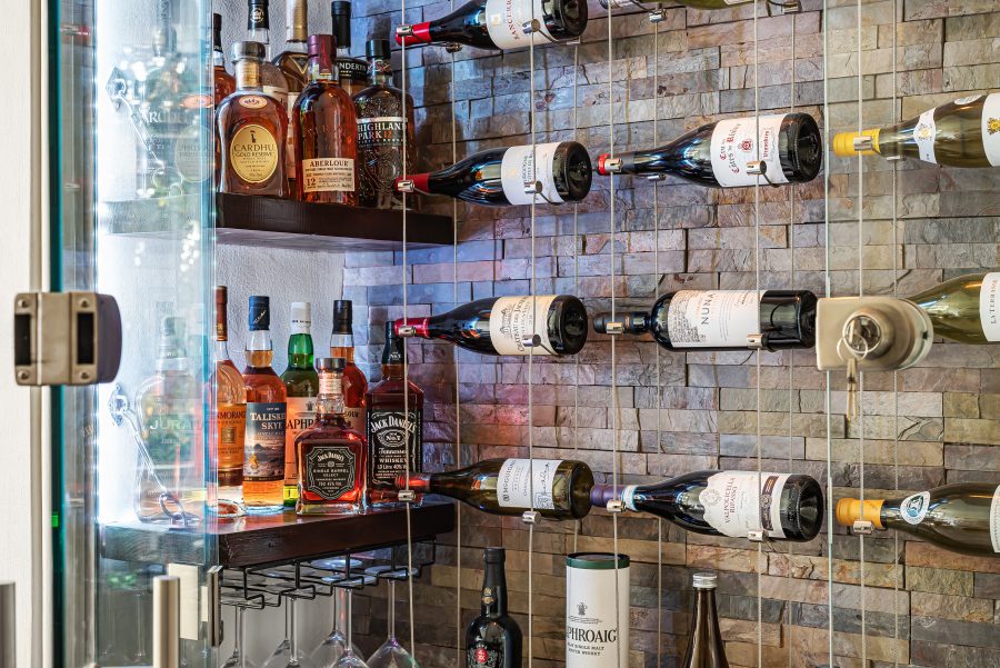 Steel wire rope floating wine rack – Customer photos – GS Products Blog