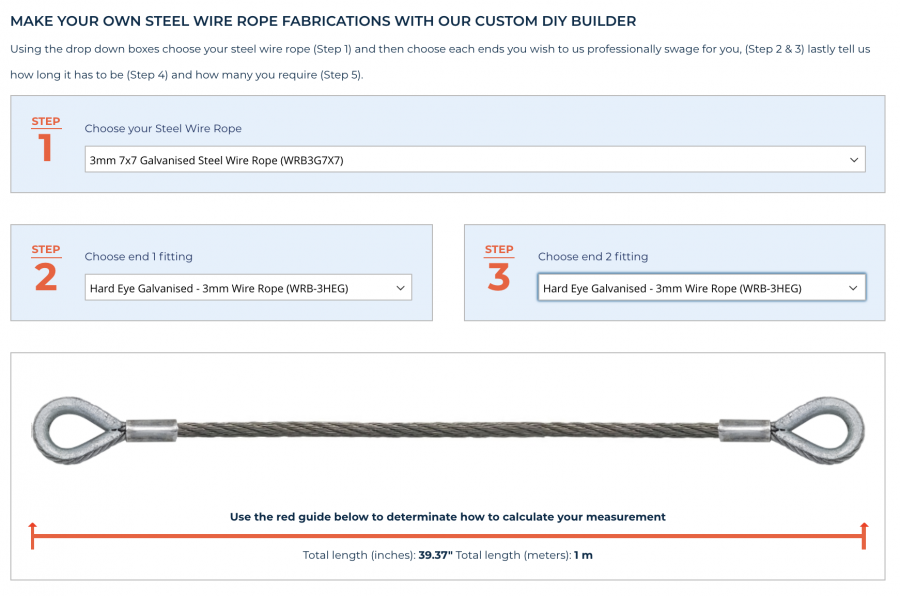 Steel wire rope fabrications | Custom made wire assemblies – GS ...