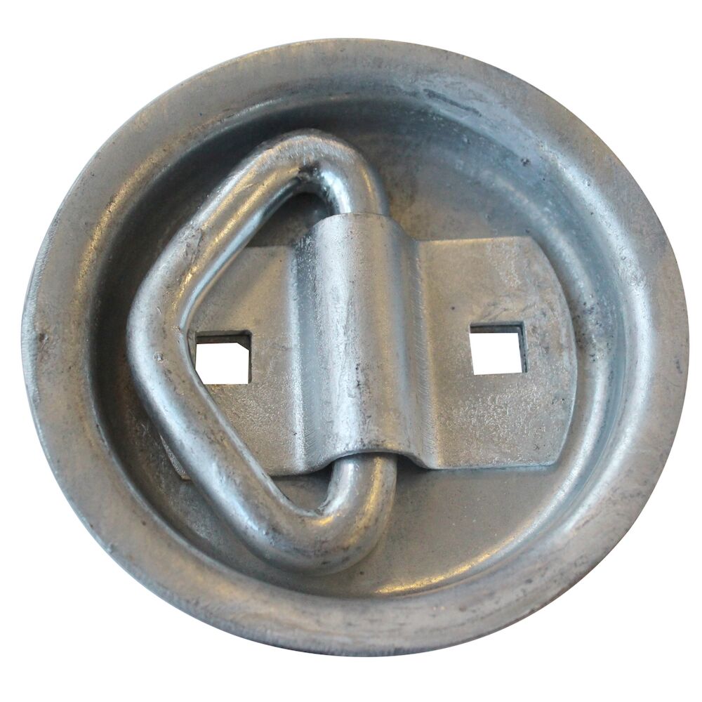 Galvanised recessed lashing ring with recessed pan