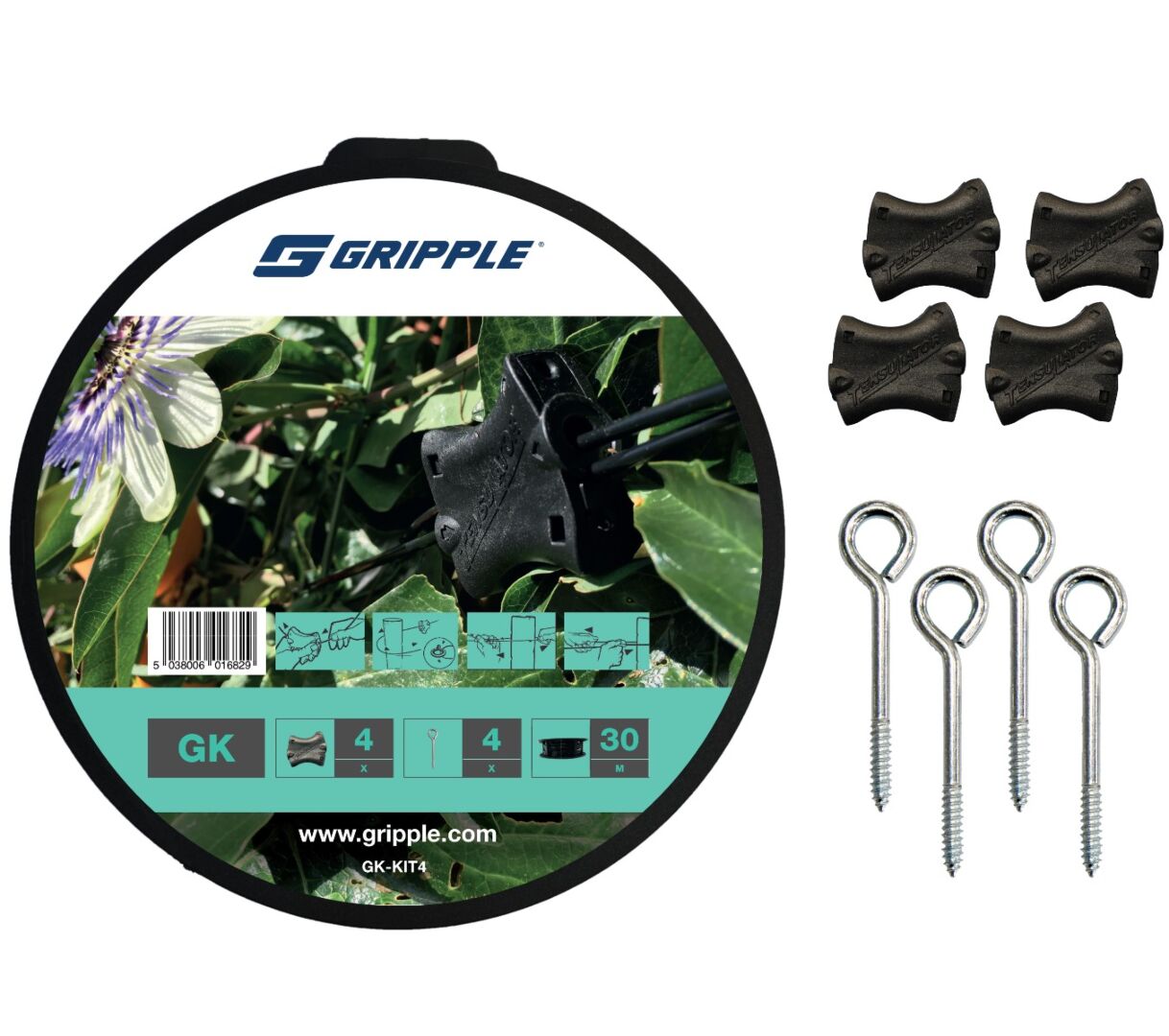 Gripple Nylon Trellis Plant Wire Kits | 30m Plant Training Kits
