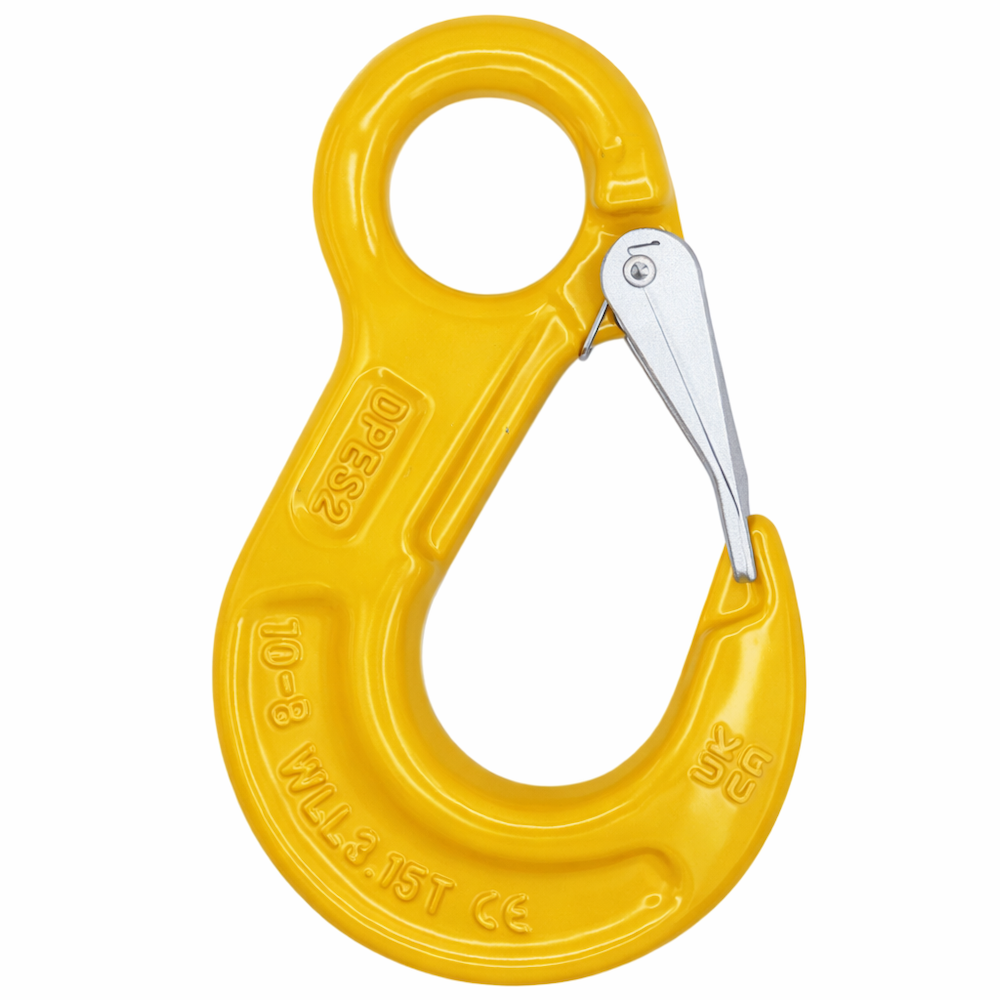 13mm Eye Sling Hook with Safety Catch | Alloy Steel Hooks