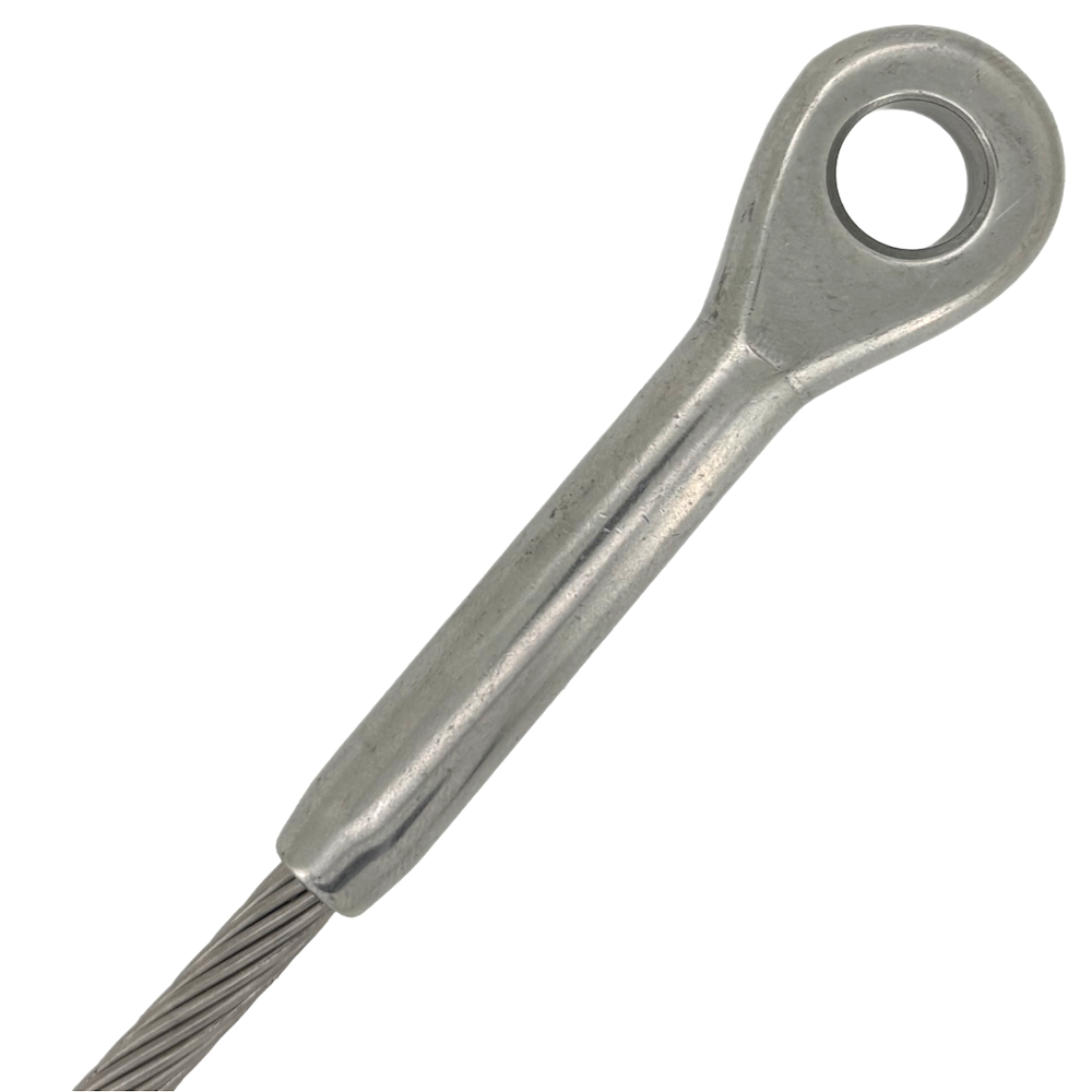 4mm stainless steel swage eye terminal - mini type