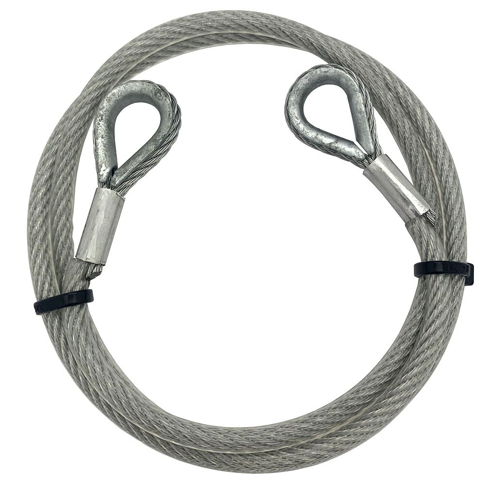 3m PVC Coated Steel Wire Security Cable with Hard Eyes