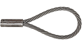 Stainless Steel Ferrule Soft Eye - 3mm Wire Rope