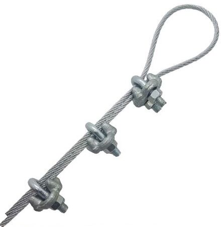 Galvanised Forged Steel Wire Rope Grips US FED Specification
