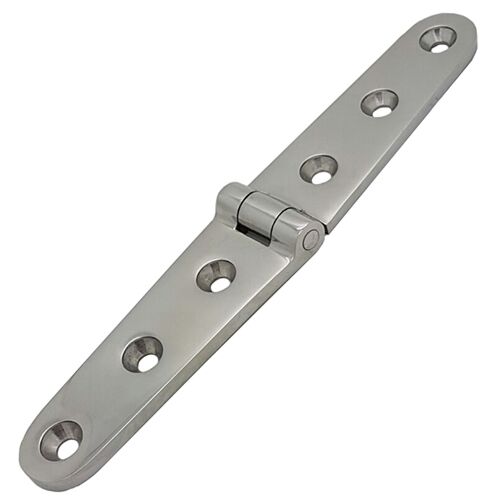 160mm x 27mm Stainless Steel Long Strap Hinge | GS Products