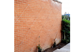 Steel Wire Rope Green Wall Trellis System | Sun Sail Shade fittings ...