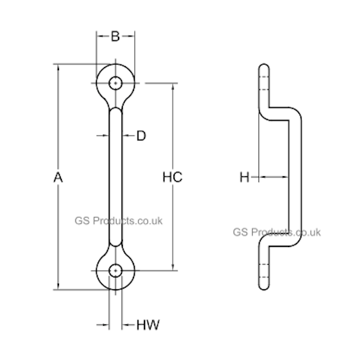 30mm Stainless Steel Webbing Bridge Strap | Tie Down Strap