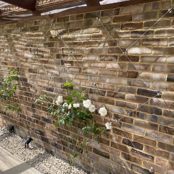 Steel Wire Rope Green Wall Trellis System | Sun Sail Shade fittings ...